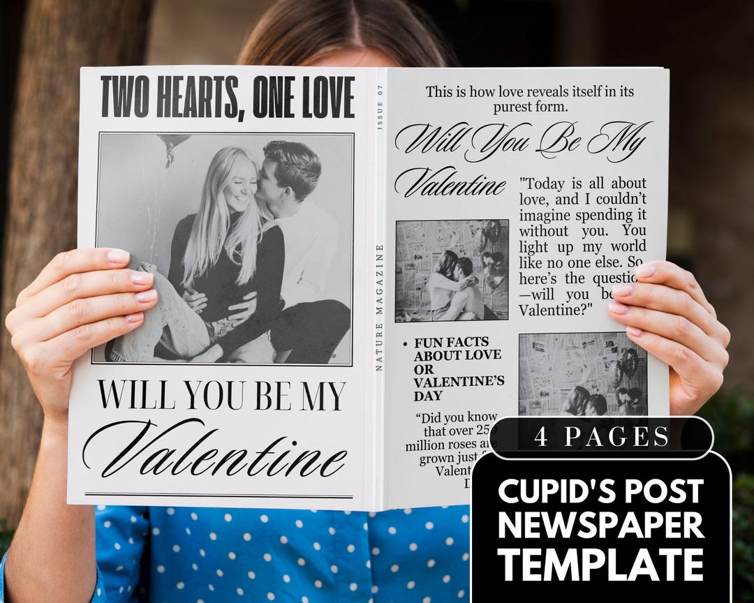 Wedding Newspaper Template With Photo, Wedding Newspaper Template ...