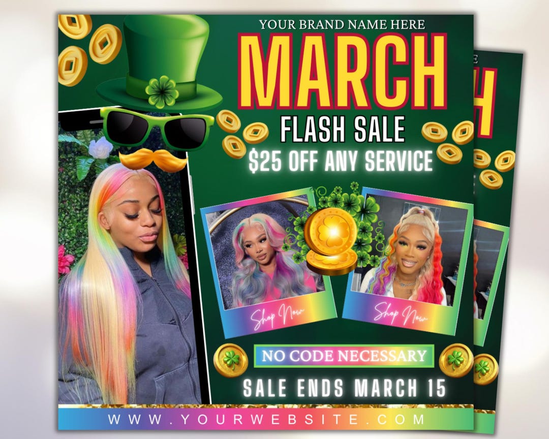 March Booking Flyer, March Flyer, St.patricks Day Flyer, Book Now Flyer ...