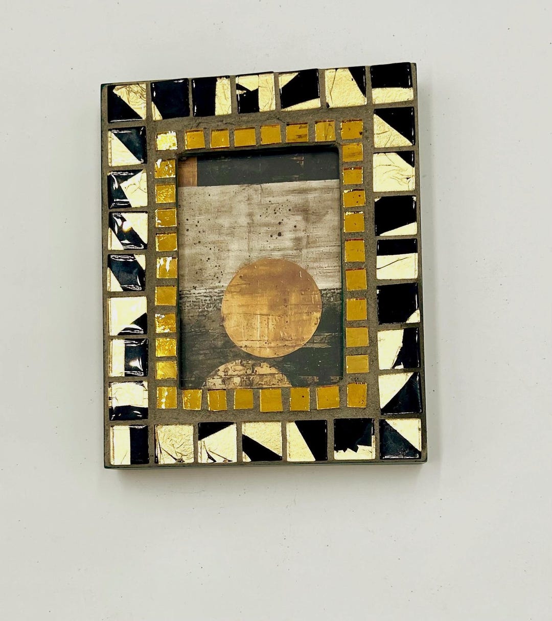Black and Gold Gatsby Style Picture Frame. Art Deco Mosaic 3x5 Photo ...