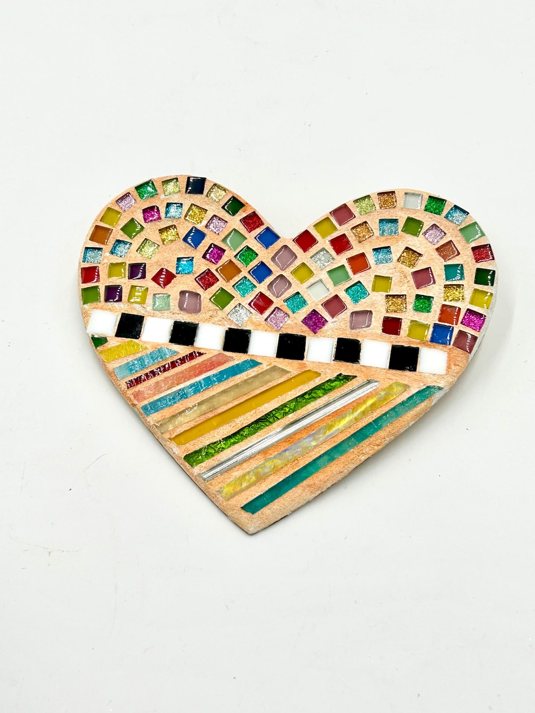 Handcrafted Mosaic Art: Valentine Heart Wall Hanging - Etsy