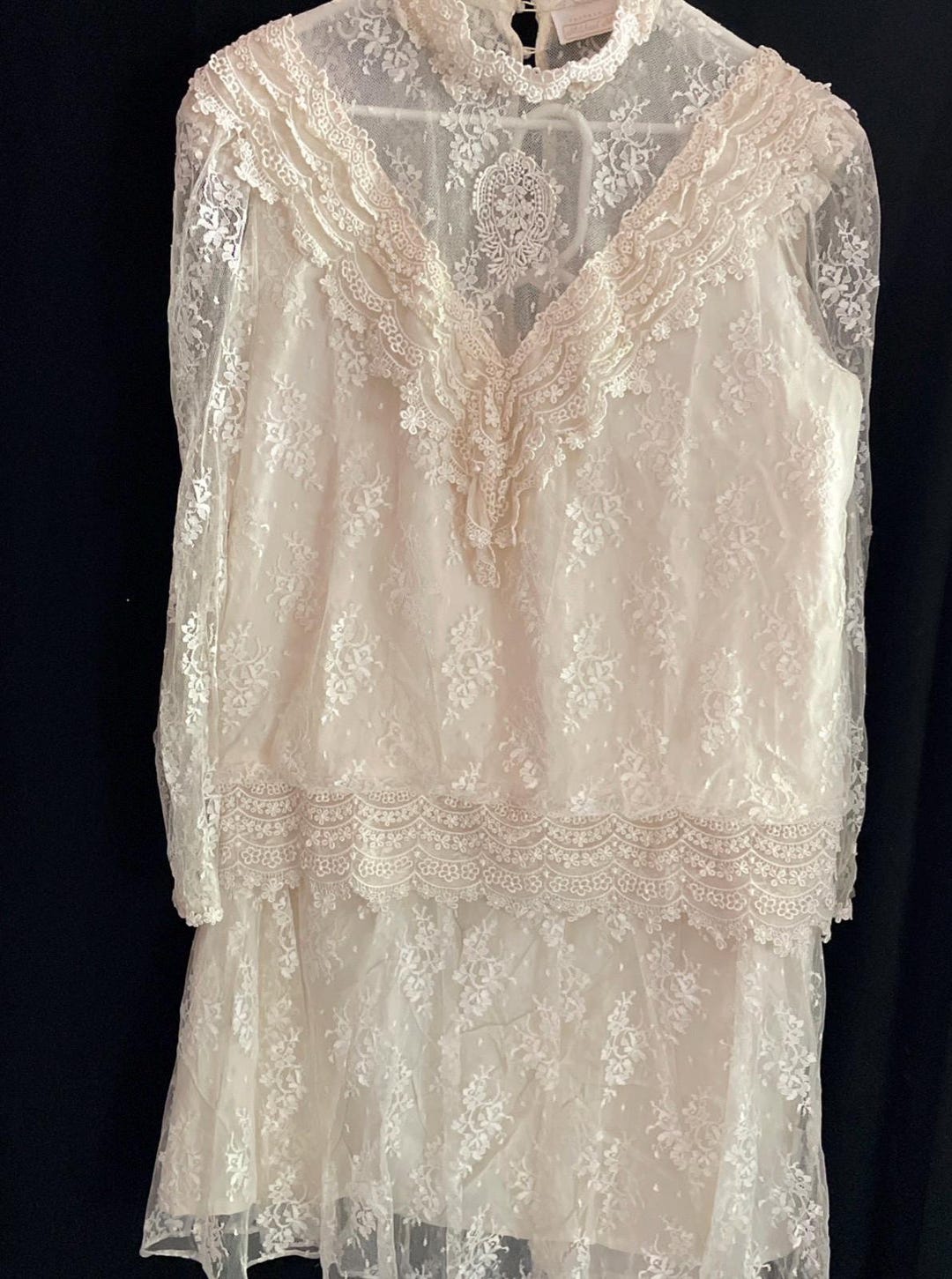 Vintage Barbara Chodos for Michael Marcella Ladies Lace Lined Top and ...