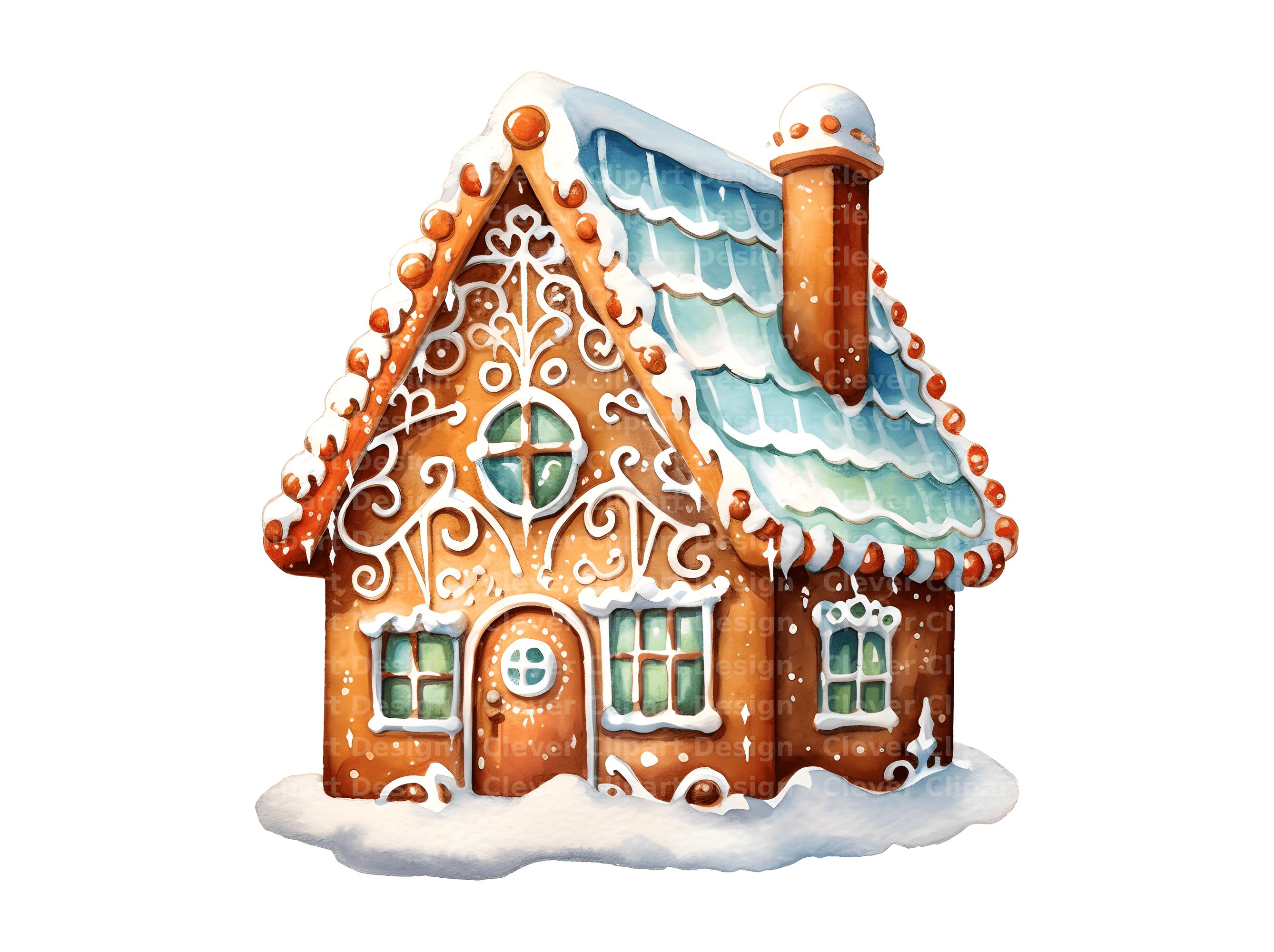 10 Gingerbread House Clipart, Gingerbread Home, Gingerbread House PNG ...
