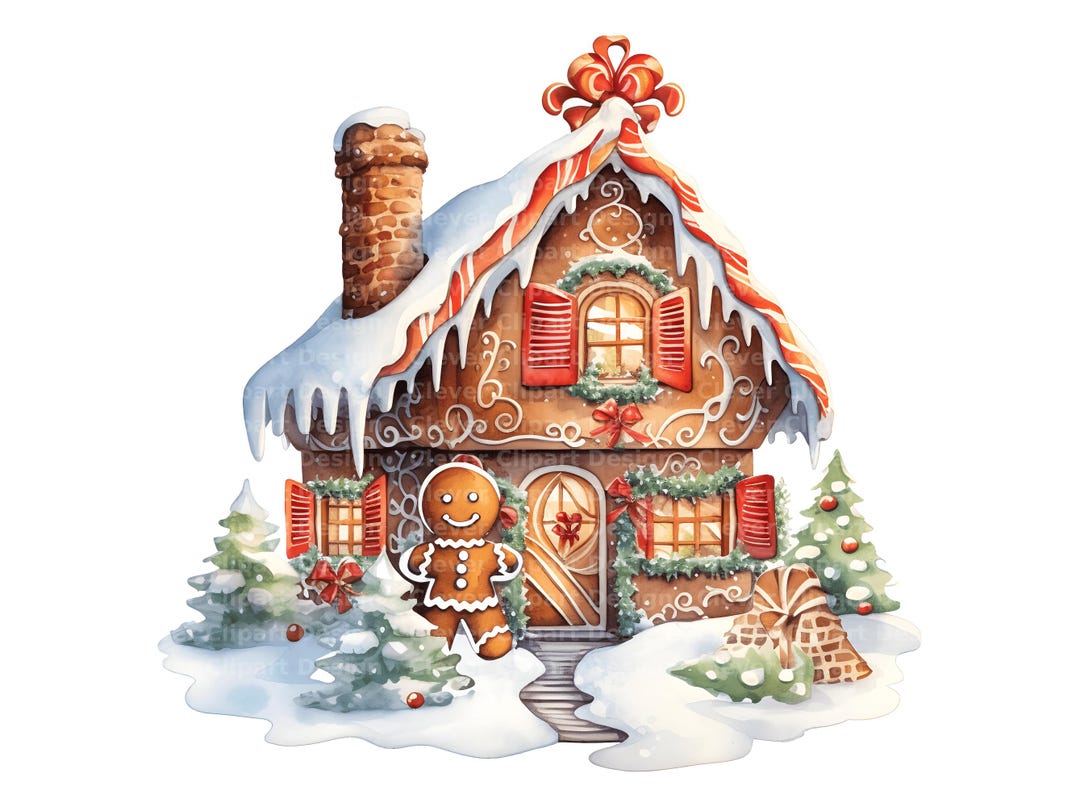 10 Gingerbread House Clipart, Gingerbread Home, Gingerbread House PNG ...