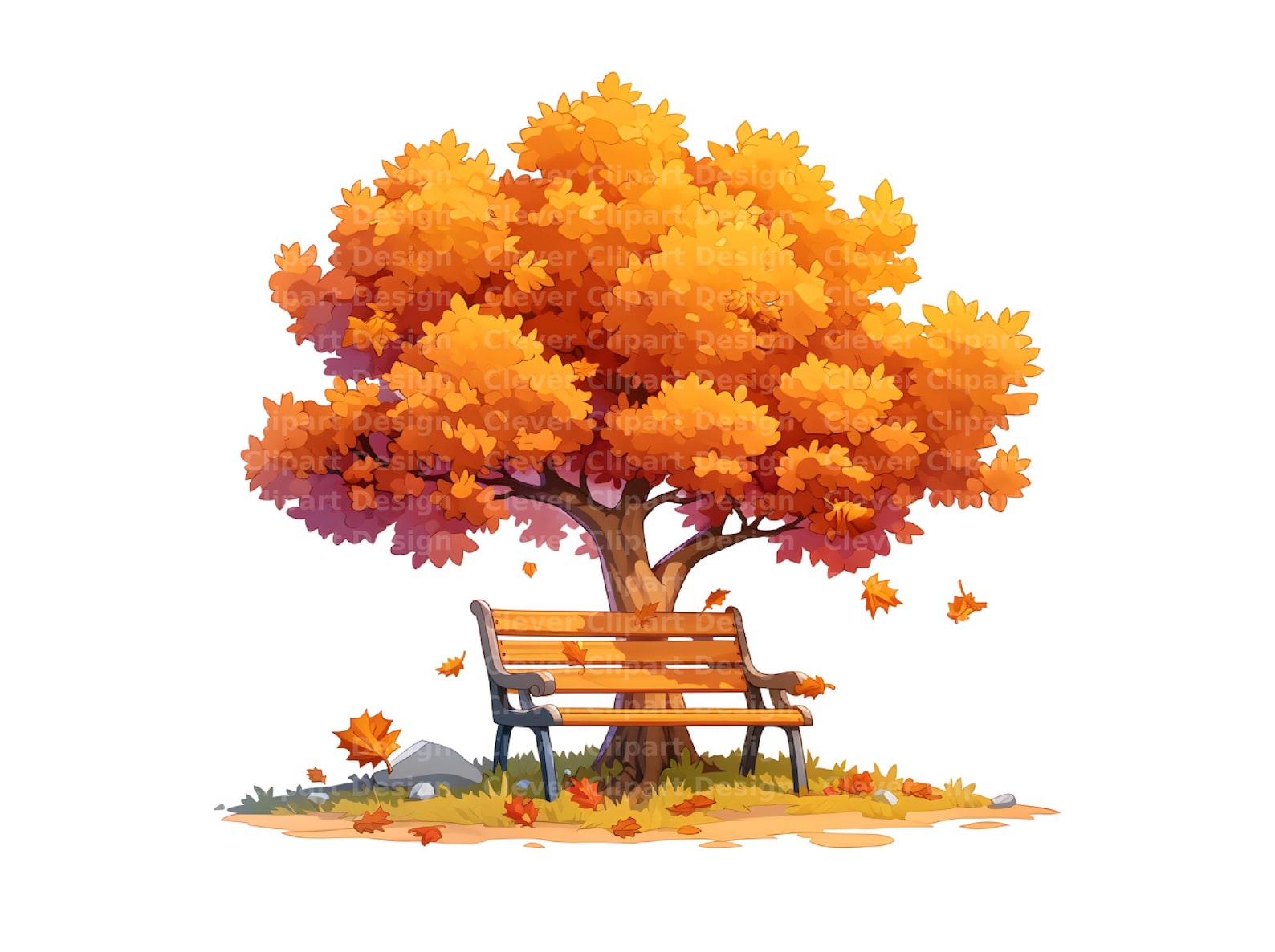 10 Autumn Tree Clipart, Fall Tree Clipart, Autumn Tree PNG, Fall Tree ...