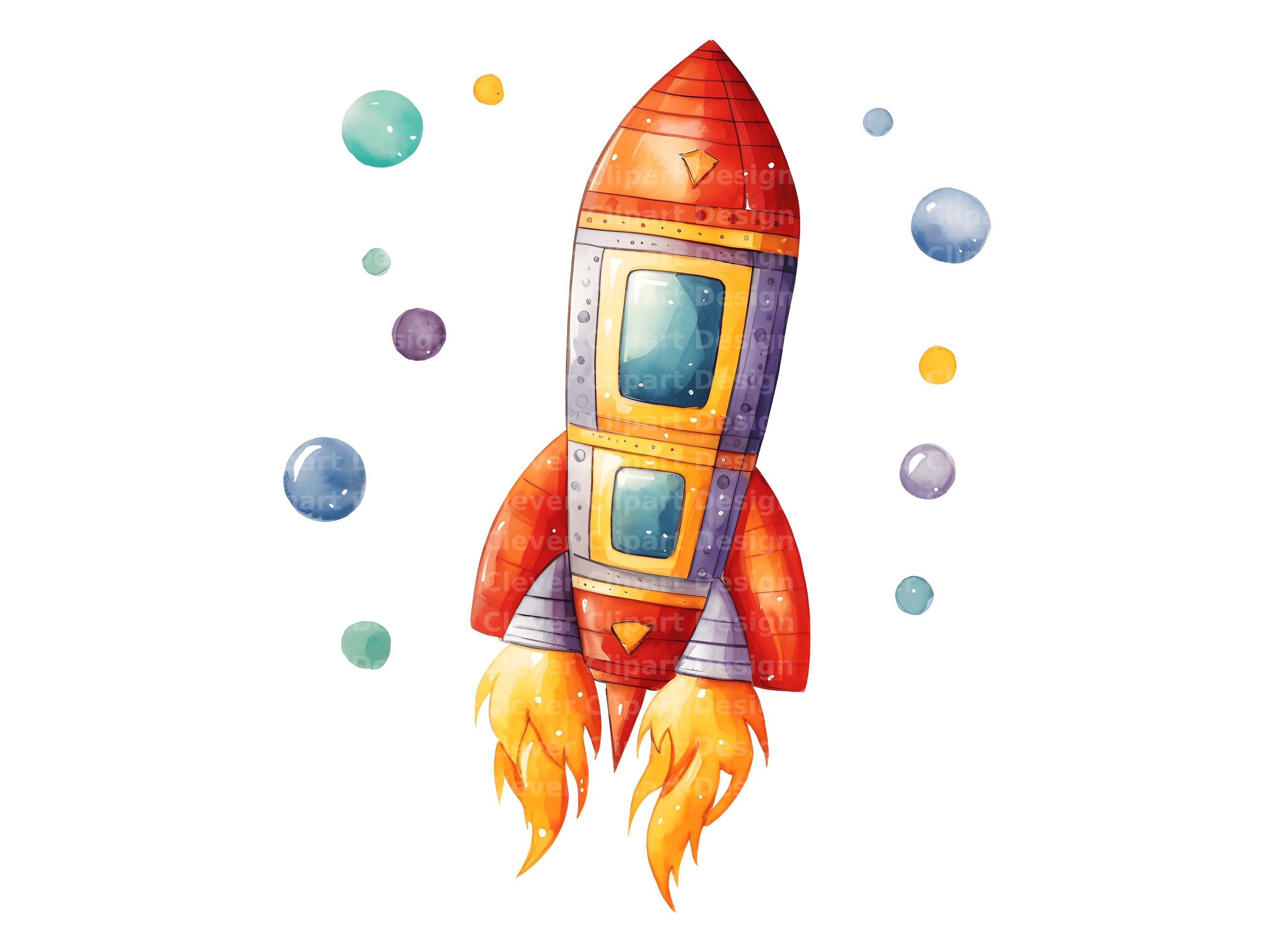 10 Rocket Clipart, Space Rocket Clipart, Rocketship PNG, Cute Rocket ...