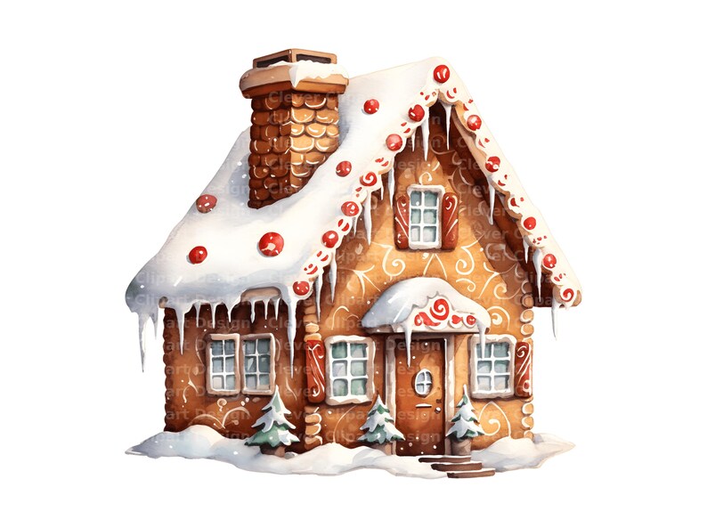 10 Gingerbread House Clipart, Gingerbread Home, Gingerbread House PNG ...