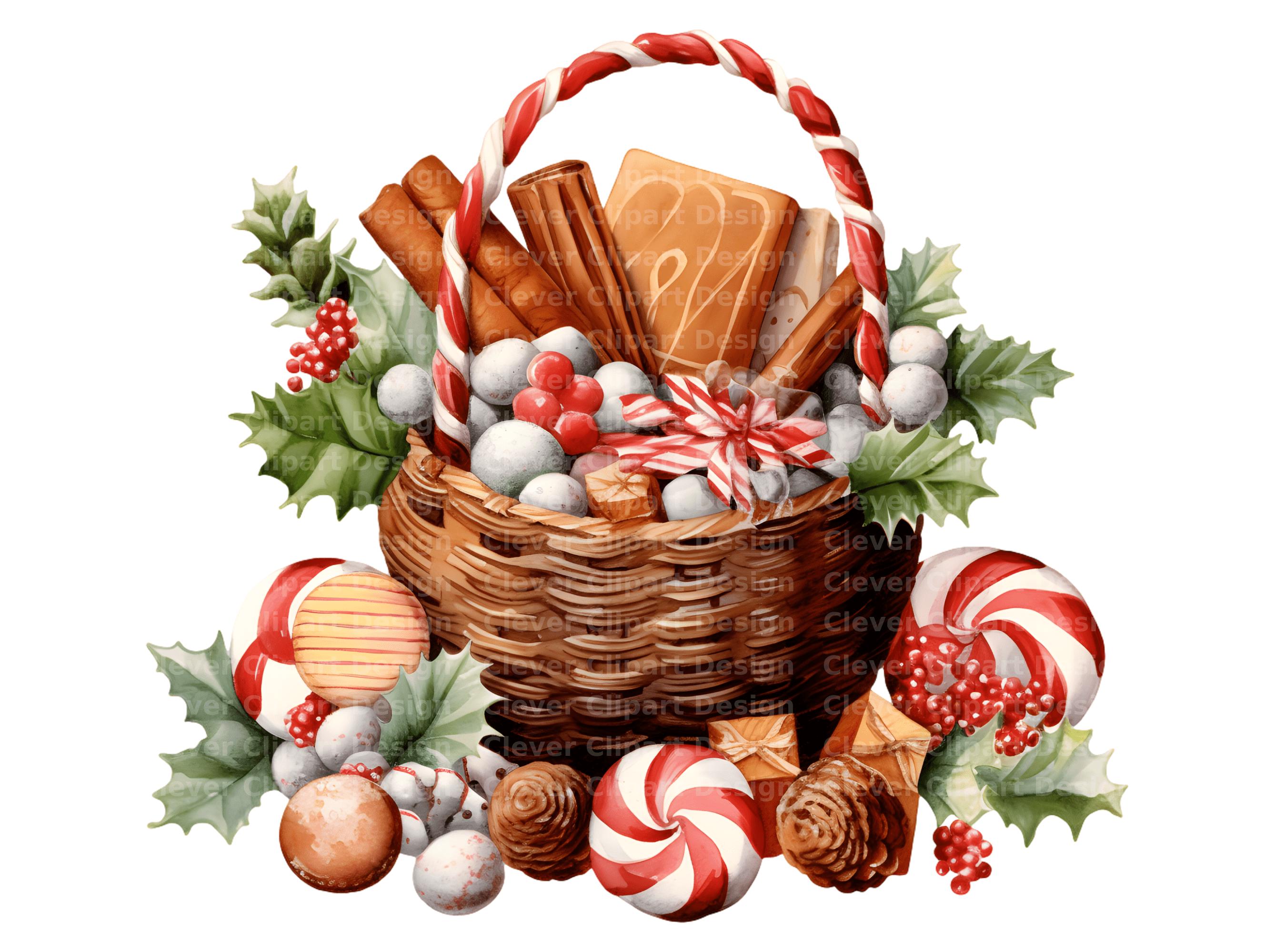 10 Candies Clipart, Christmas Candy Jar, Candies PNG Bundle, Christmas ...