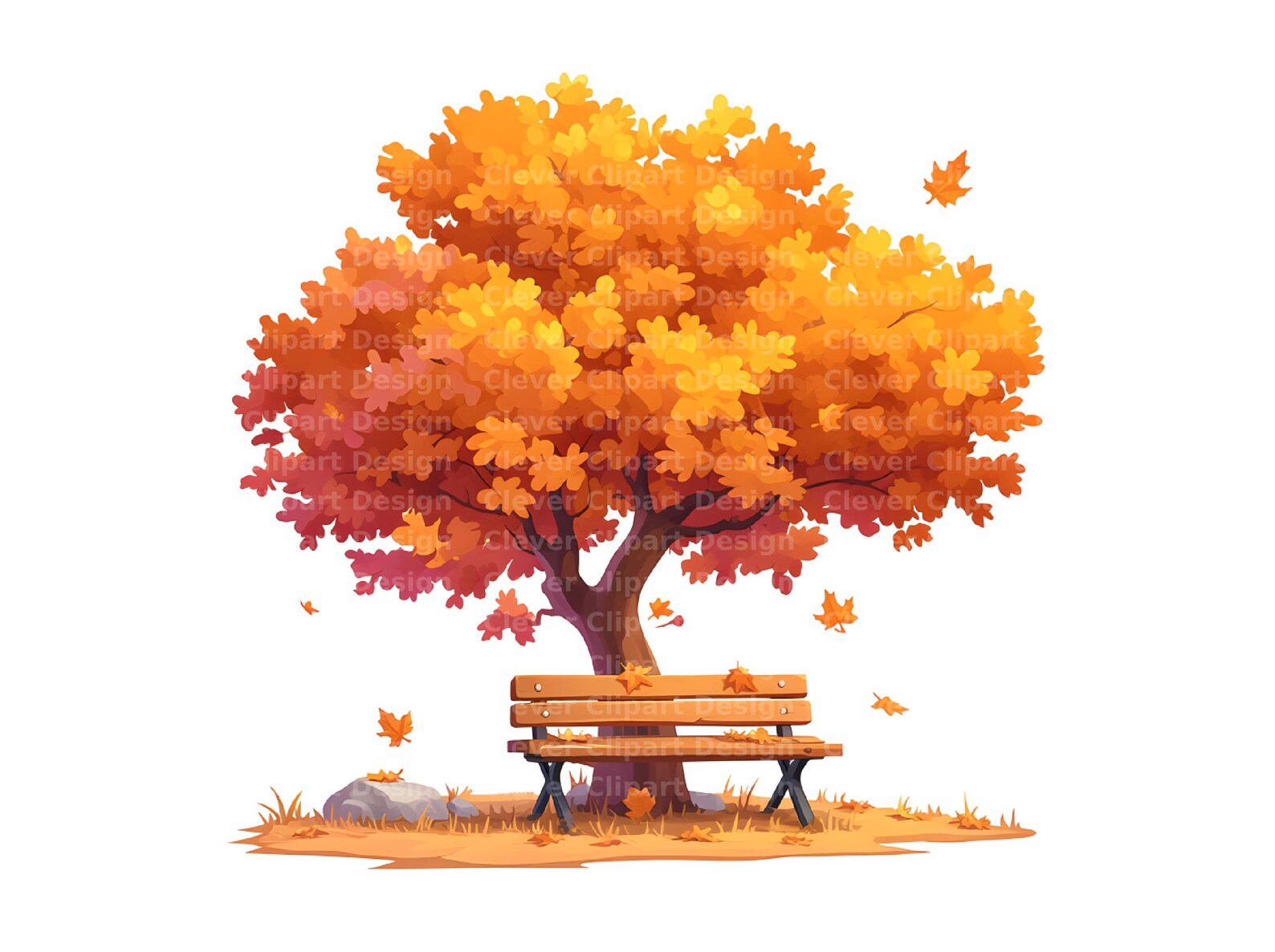 10 Autumn Tree Clipart, Fall Tree Clipart, Autumn Tree PNG, Fall Tree ...