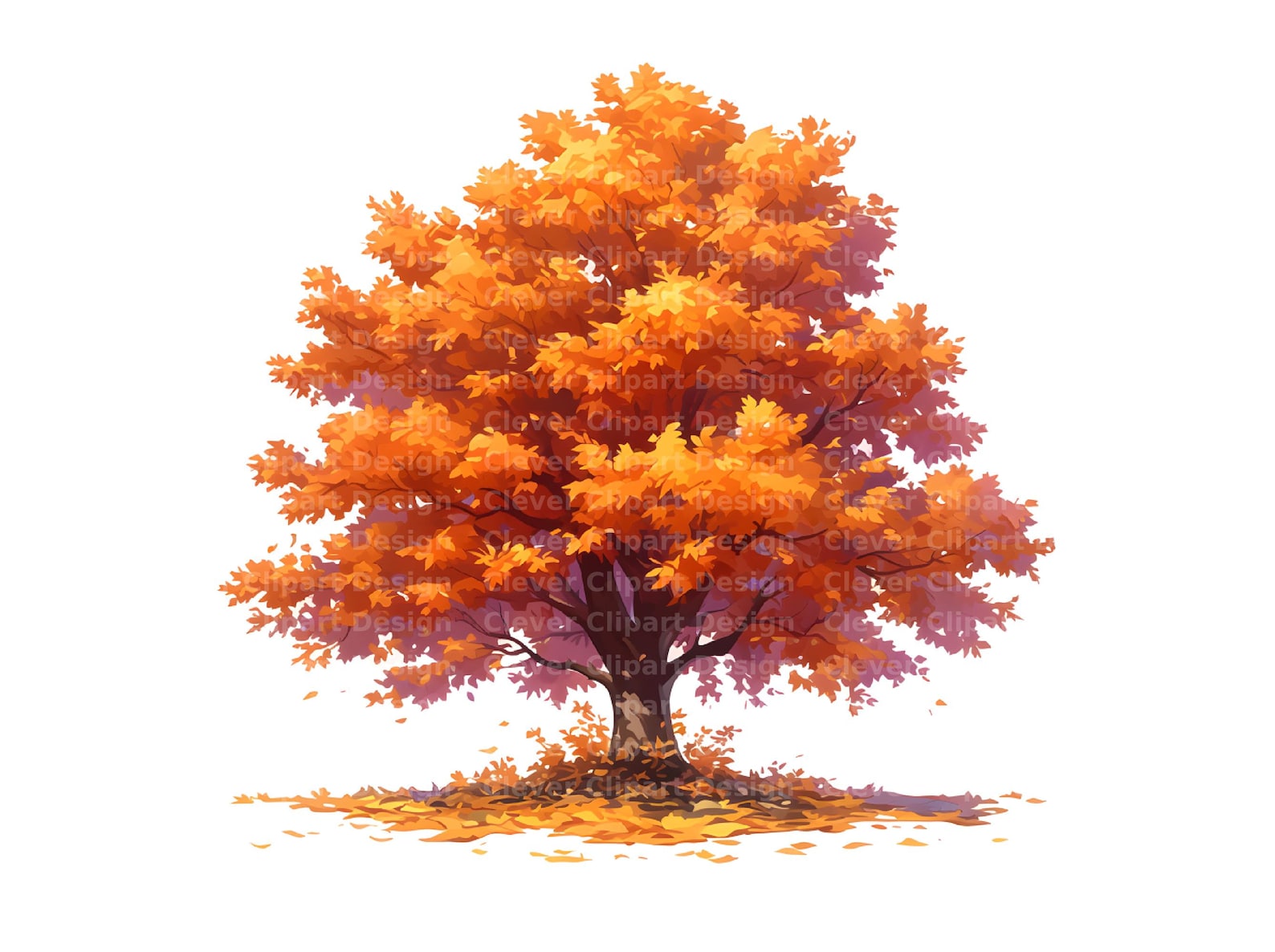 10 Autumn Tree Clipart, Fall Tree Clipart, Autumn Tree PNG, Fall Tree ...