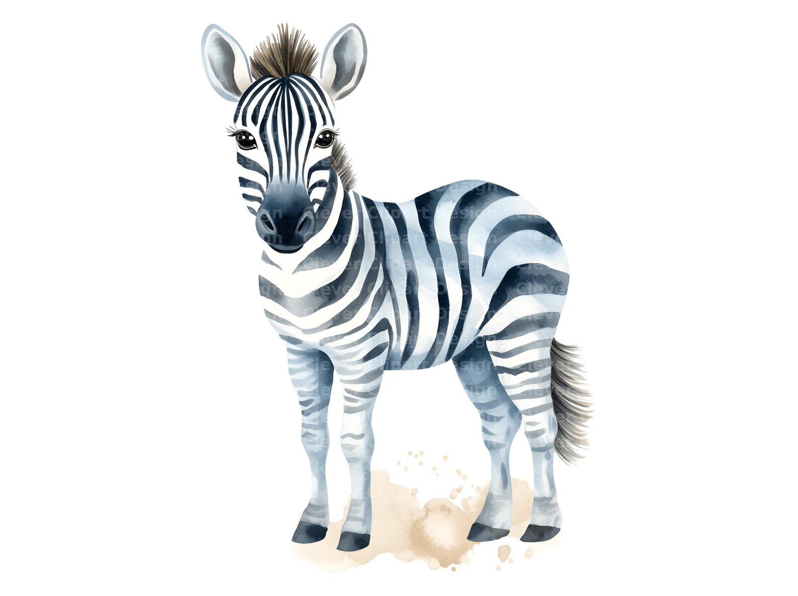 10 Cute Zebra Clipart, Nursery Zebra, Zebra PNG Bundle, Zebra Digital ...