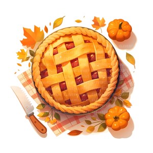 10 Pumpkin Pie Clipart, Autumn Dessert, Pumpkin Pie Art, Pumpkin Pie ...