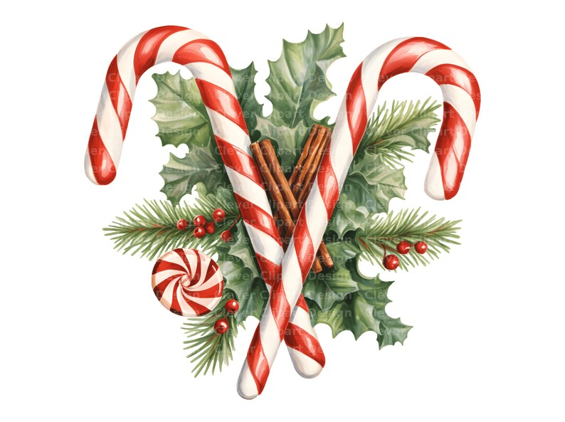 10 Candy Cane Clipart, Christmas Candy Cane, Christmas Sweets, Candy ...