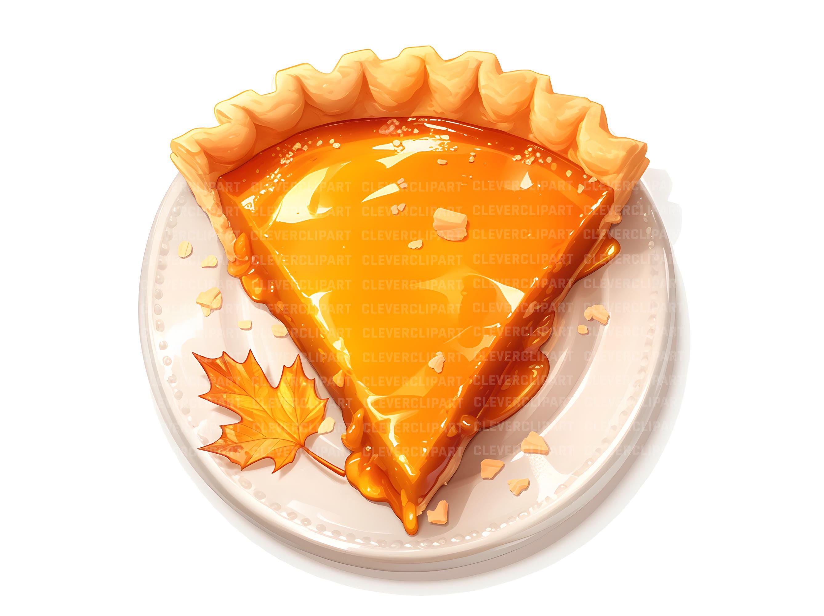 10 Pumpkin Pie Clipart, Autumn Dessert, Pumpkin Pie Art, Pumpkin Pie ...