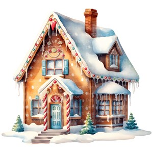 10 Gingerbread House Clipart, Gingerbread Home, Gingerbread House PNG ...