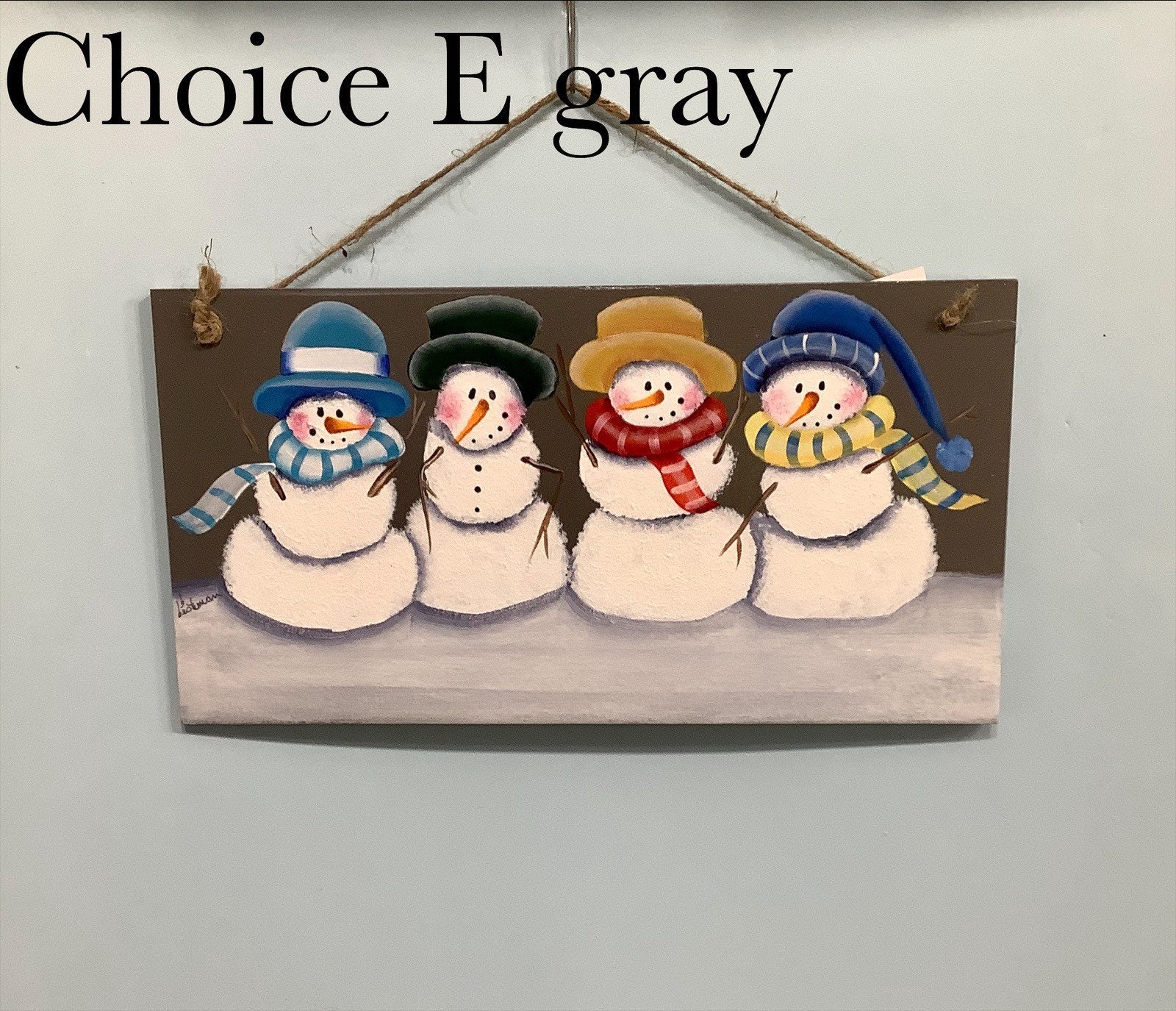 Personalized Hand Painted Family Sign Snowman Stick Together | Etsy
