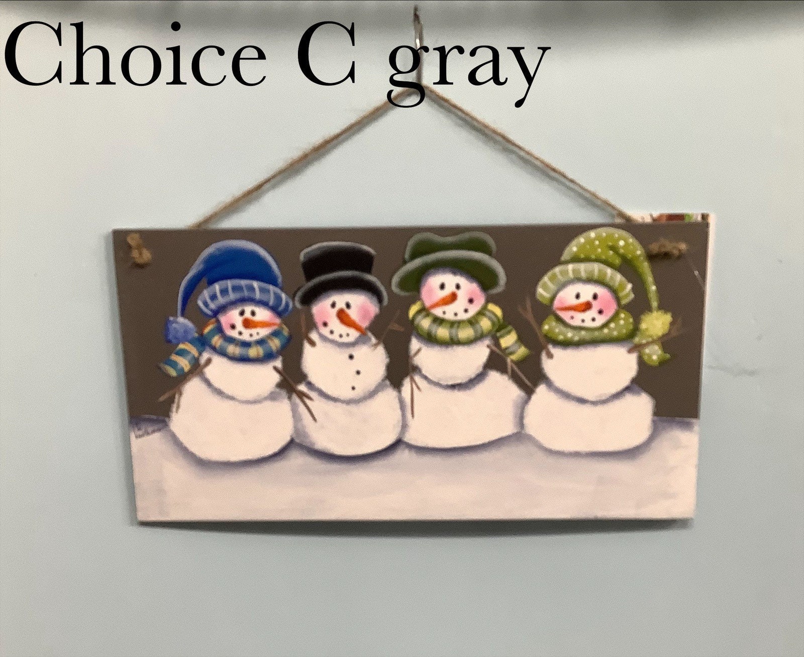 Personalized Hand Painted Family Sign Snowman Stick Together | Etsy