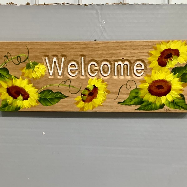 Sunflower Welcome - Etsy