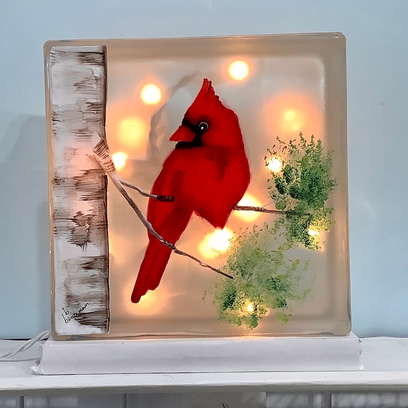 Lighted Glass Block - Etsy