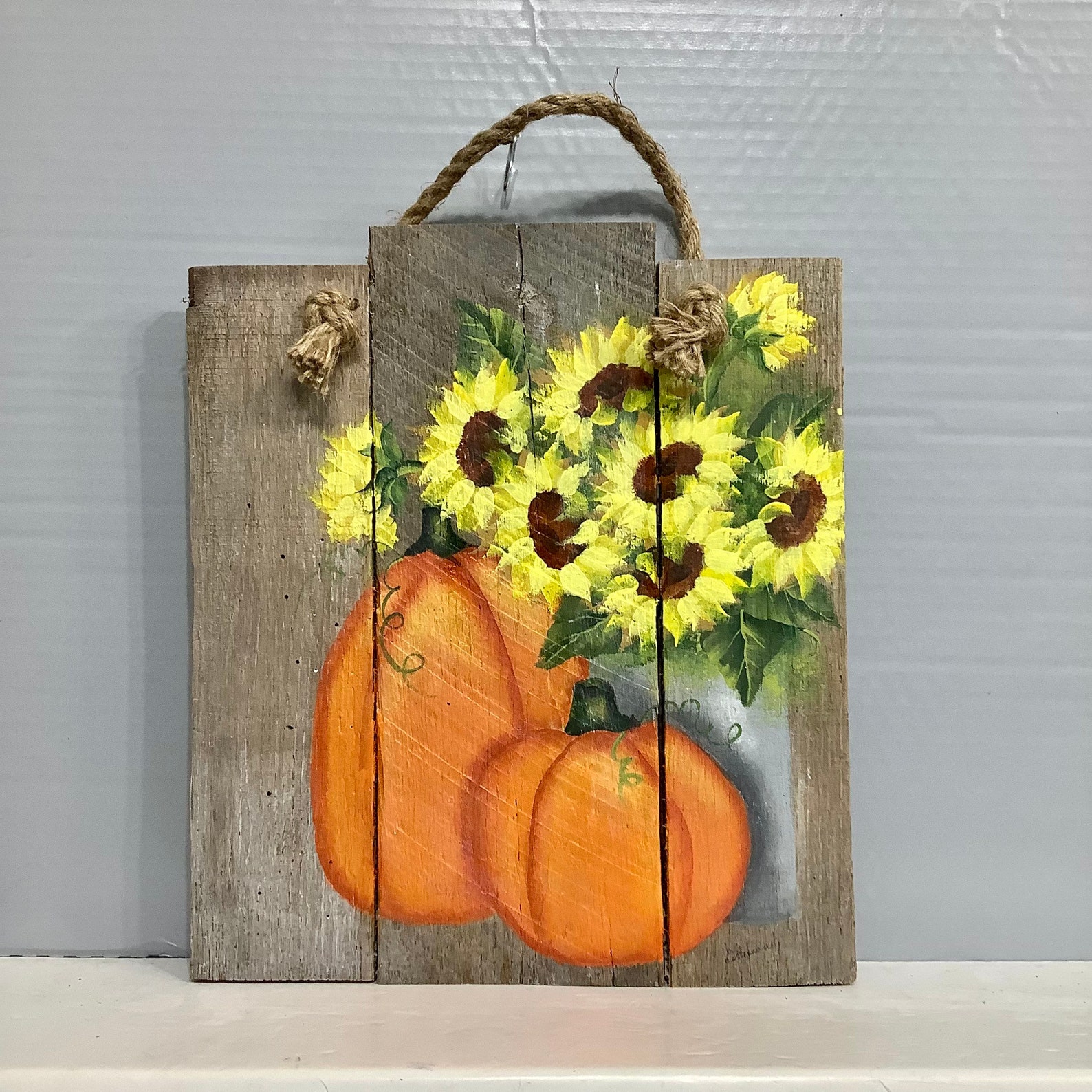 Fall Signs Repurposed Pallet Wood Pumpkins Welcome Harvest - Etsy