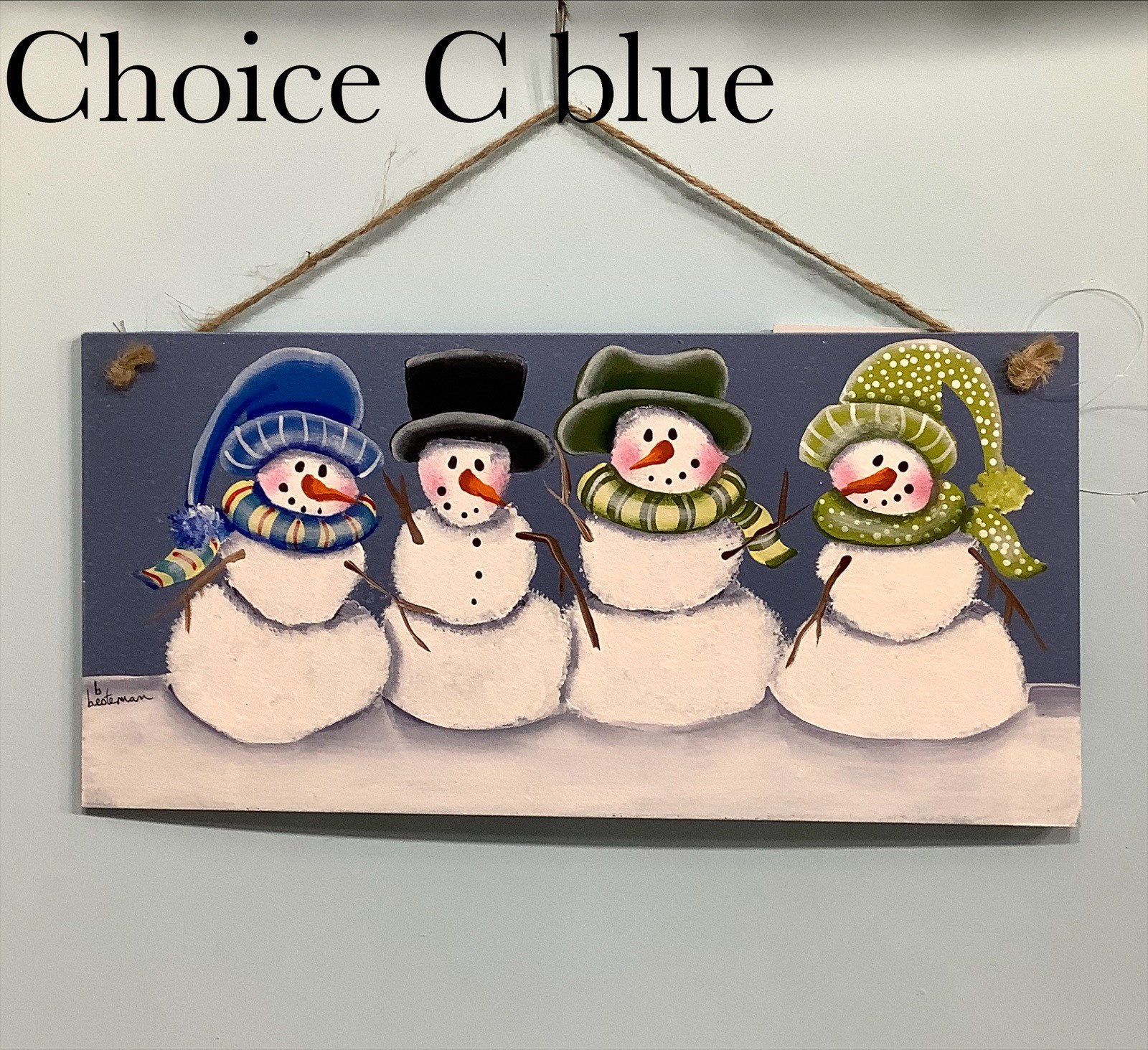 Personalized Hand Painted Family Sign Snowman Stick Together | Etsy