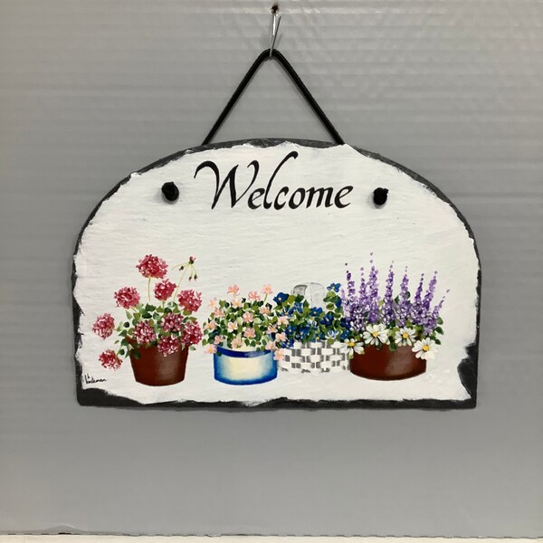 Slate Welcome Sign - Etsy