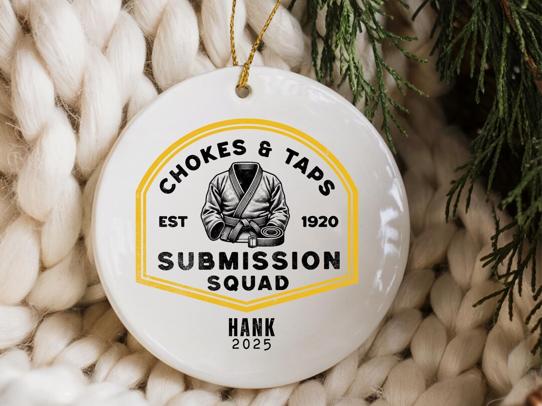 Brazilian Jiu Jitsu Ornament Submission Squad– Martial Arts Gift for ...