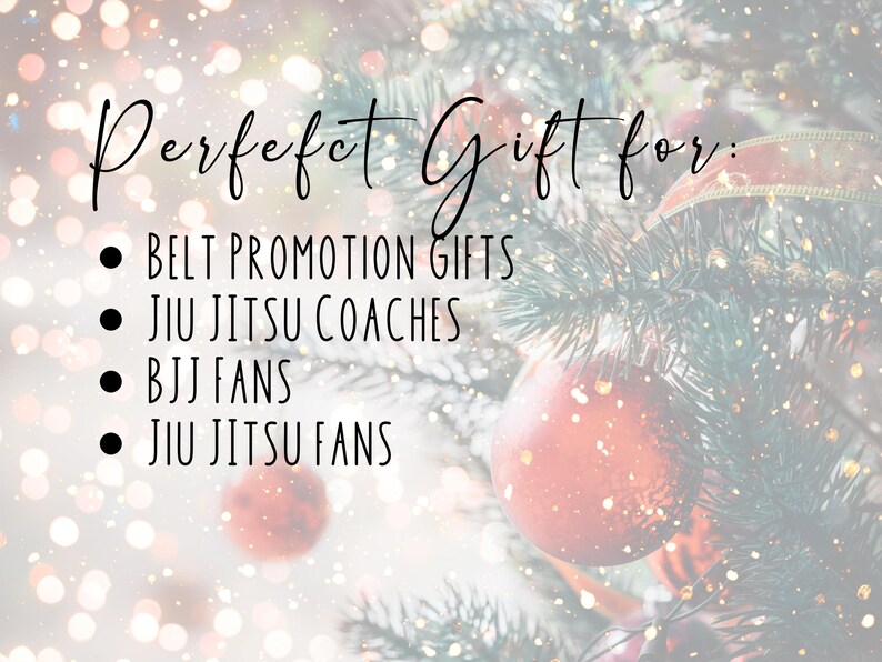 Christmas Jiu Jitsu Ornament Matte Ceramic Ornament Black Belt Gift ...
