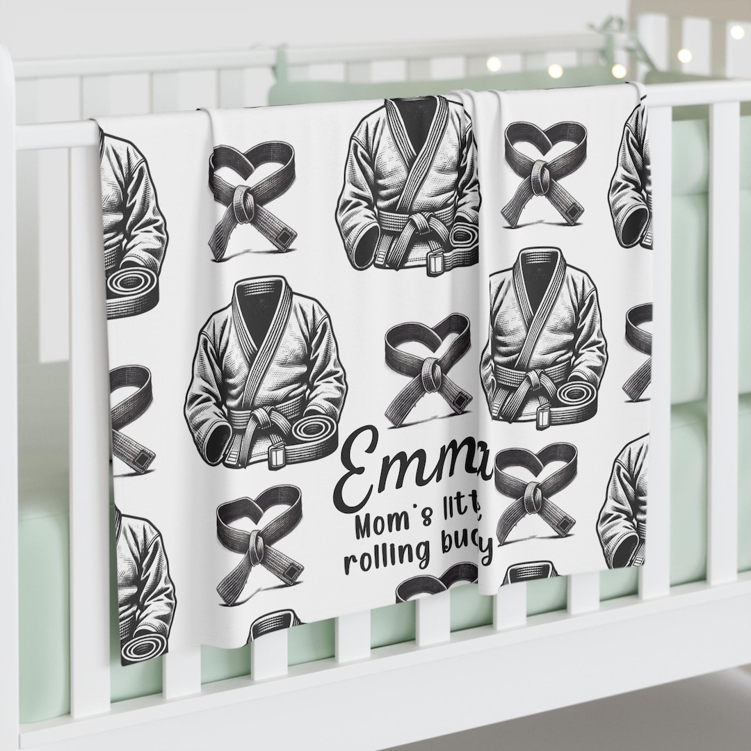 Personalized Jiu Jitsu Baby Blanket Gift for BJJ Parents Future ...