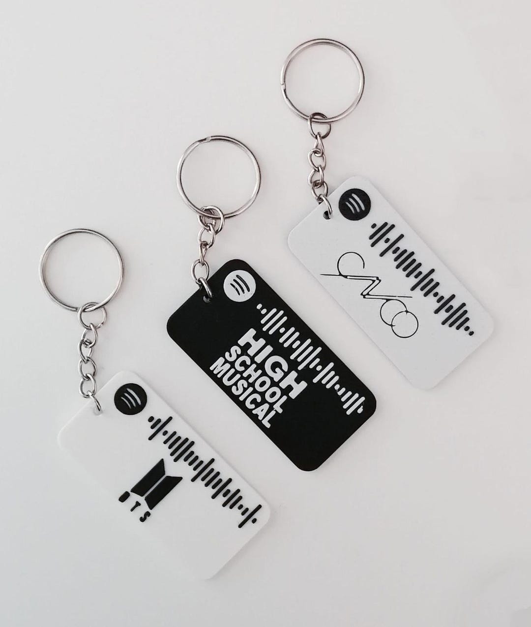 Custom Spotify Keychain With Logo / Customizable Music / Spotify ...
