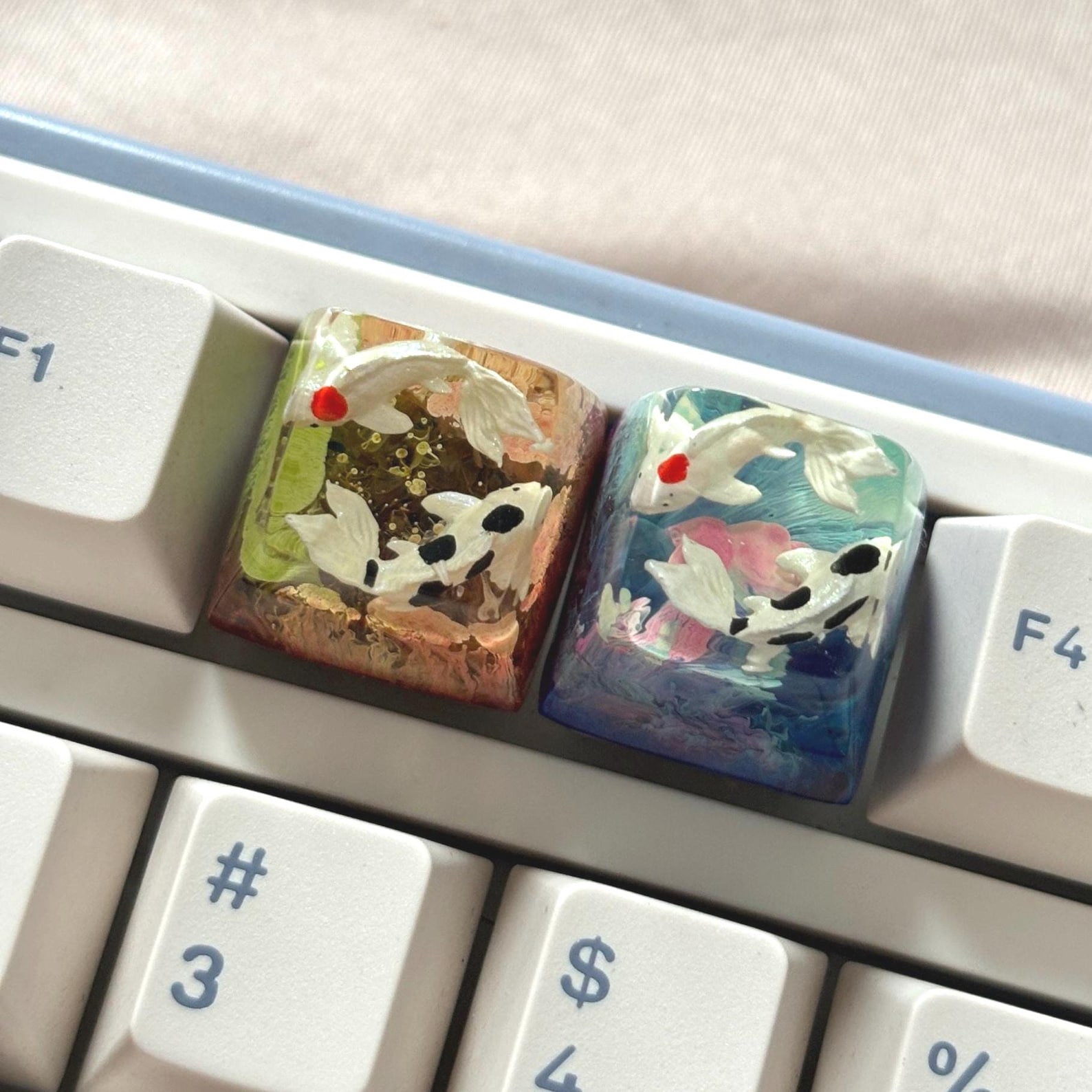 Koi Keycap, Koi Fish Keycap, Custom Keycap, Artisan Keycap, Cherry Mx ...