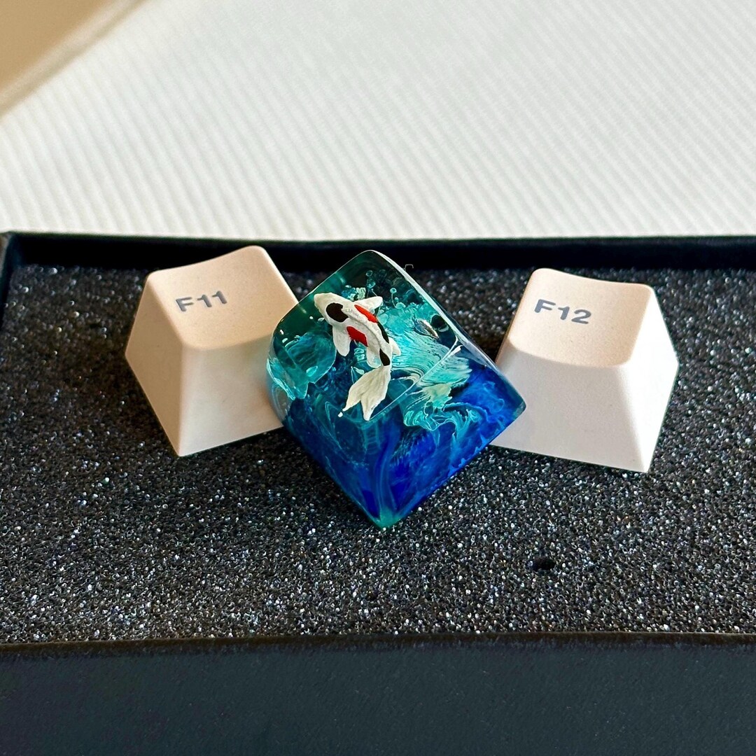 Koi Keycap, Koi Fish Keycap, Custom Keycap, Artisan Keycap, Cherry Mx ...