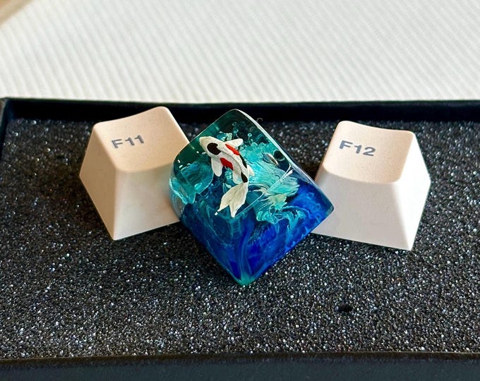 Koi Keycap, Koi Fish Keycap, Custom Keycap, Artisan Keycap, Cherry Mx ...