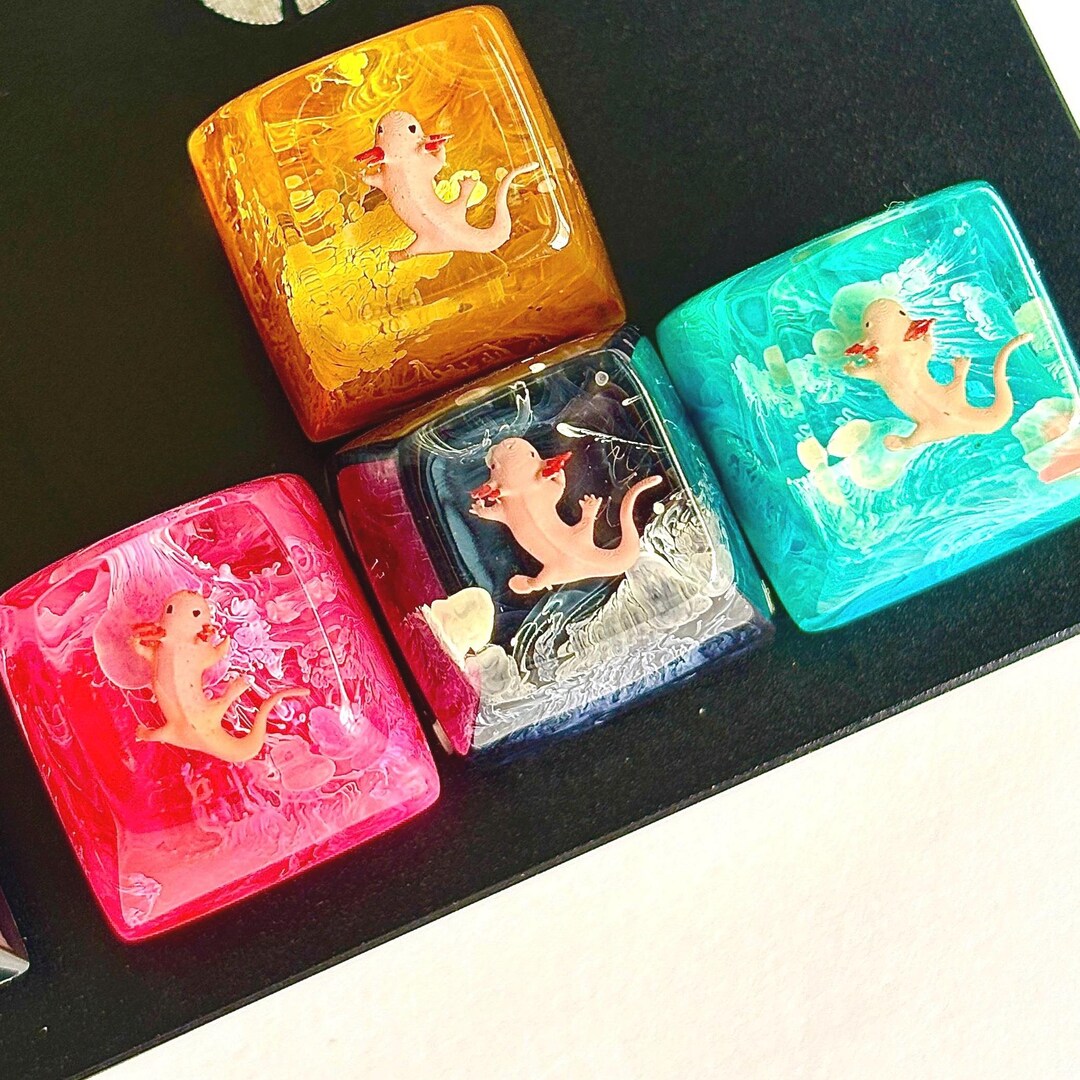 FLASHSALE- Axolotl Keycap Mexican Salamence Keycaps Custom Keycap ...