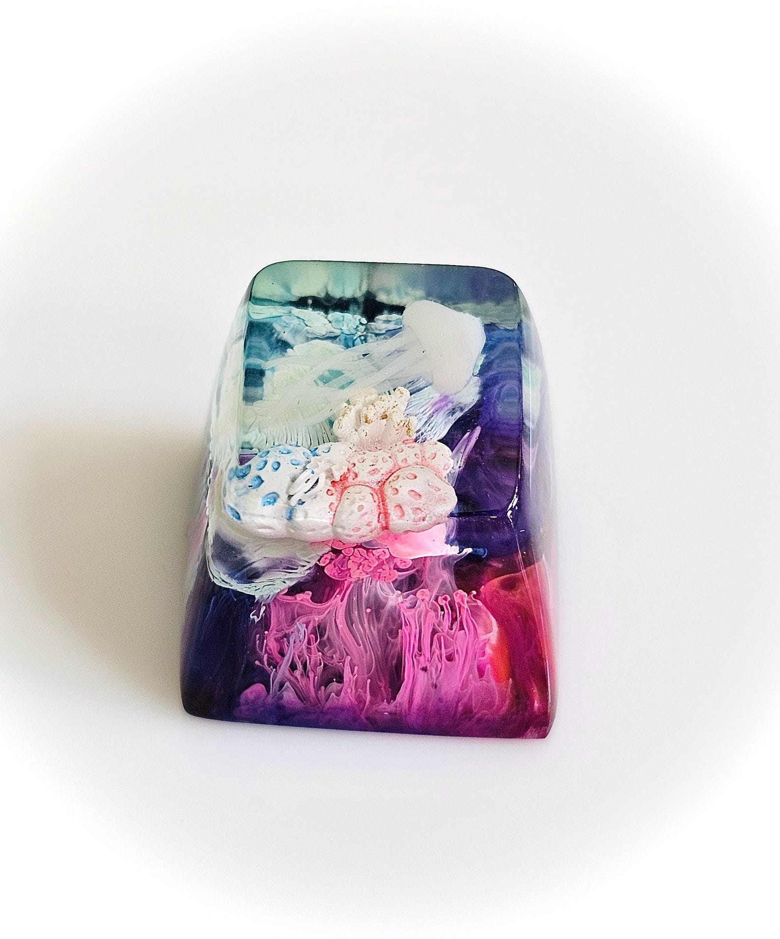 Jellyfish Gaming Knobs, Colorful Knobs Blue and Pink Jellyfish, GMK ...