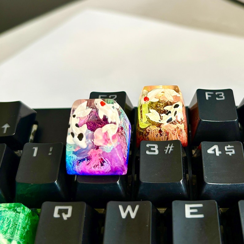 Koi Keycap, Koi Fish Keycap, Custom Keycap, Artisan Keycap, Cherry Mx ...