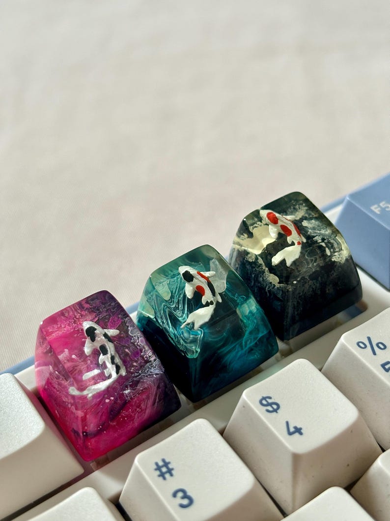 Koi Keycap, Koi Fish Keycap, Custom Keycap, Artisan Keycap, Cherry Mx ...