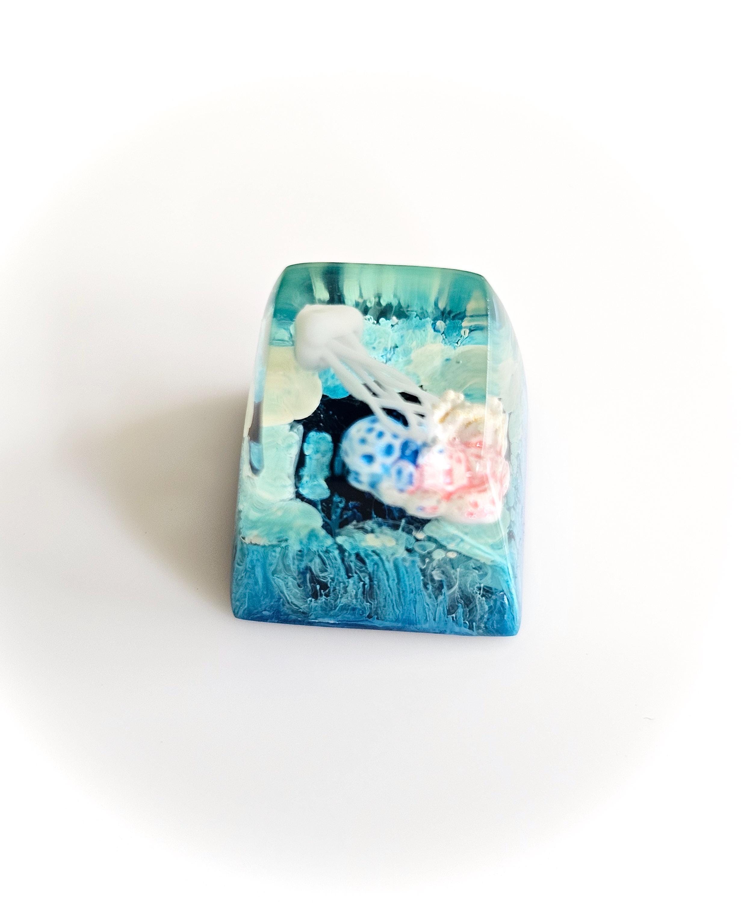 Jellyfish Gaming Knobs, Colorful Knobs Blue and Pink Jellyfish, GMK ...