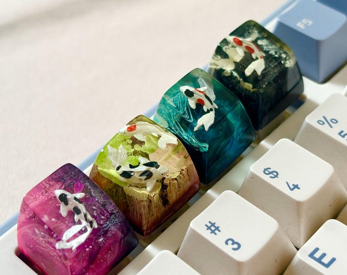 Koi Keycap, Koi Fish Keycap, Custom Keycap, Artisan Keycap, Cherry Mx ...