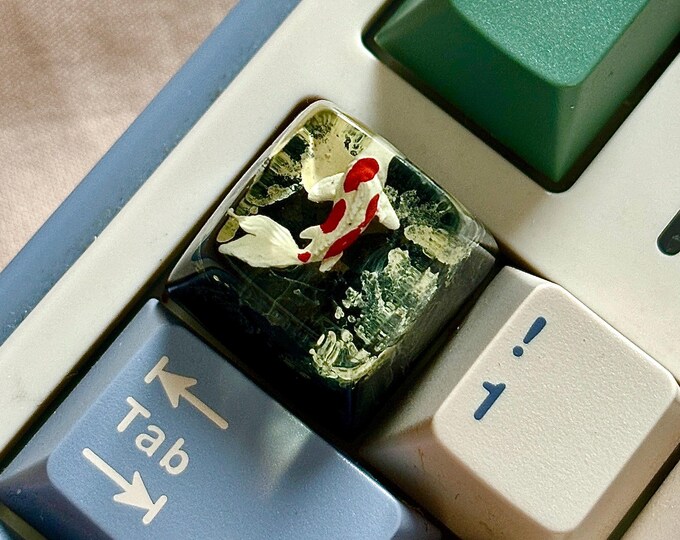 Koi Keycap, Koi Fish Keycap, Custom Keycap, Artisan Keycap, Cherry Mx ...