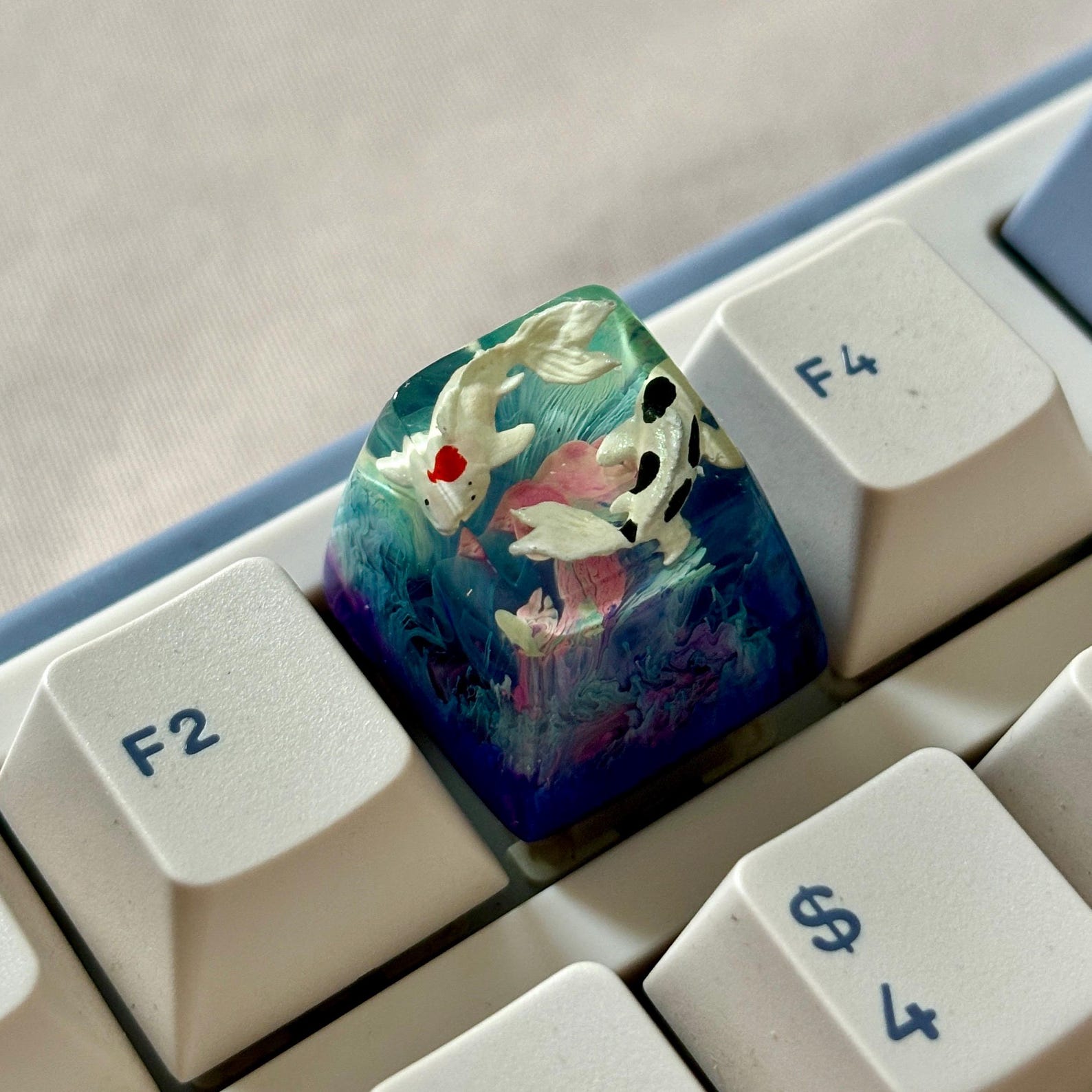 Koi Keycap, Koi Fish Keycap, Custom Keycap, Artisan Keycap, Cherry Mx ...