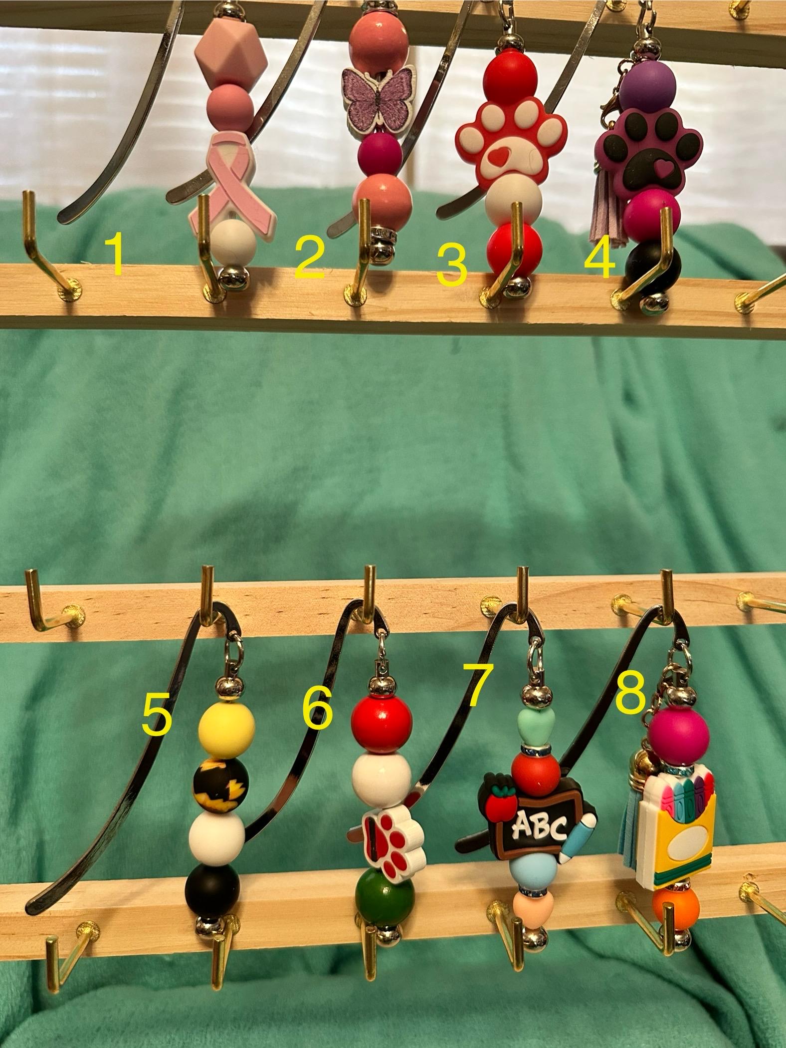 Beaded Keychains and Bookmarks - Etsy