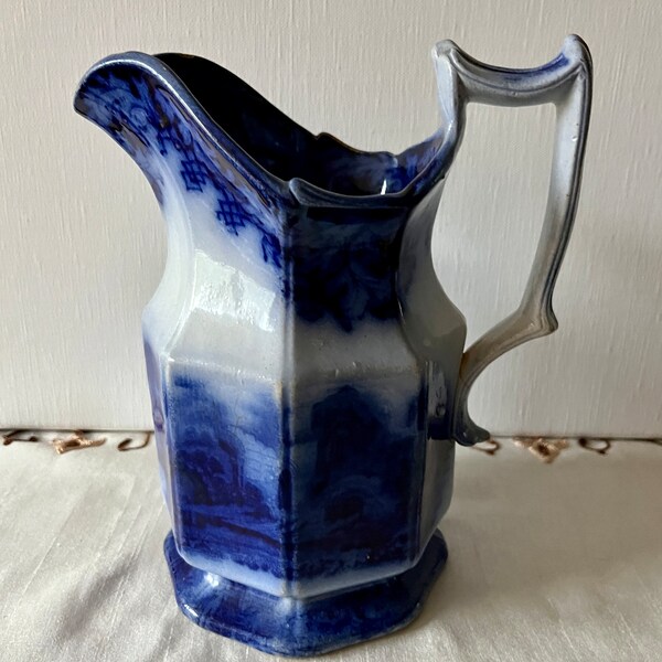 Flow Blue Pitcher - Etsy
