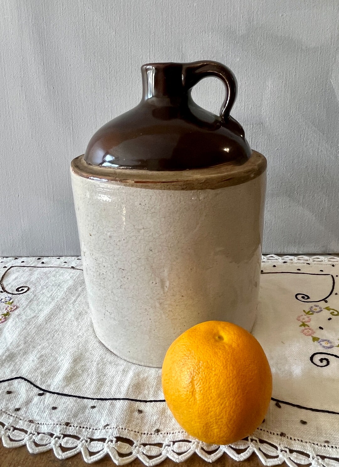Antique Small Half Gallon Stoneware Jug - Etsy
