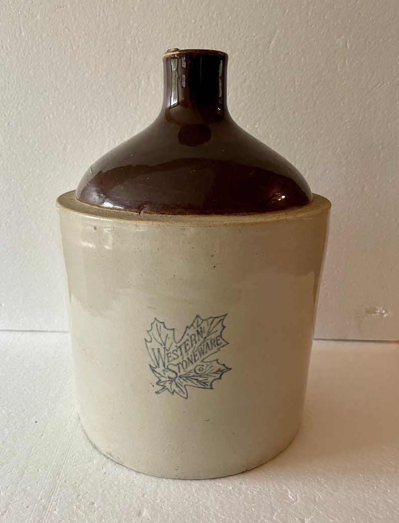 Antique Western Stoneware 2 Gallon Jug - Etsy