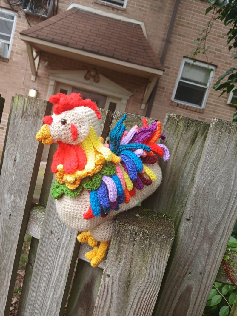 Pattern for a Colorful Rooster Amigurumi - Etsy