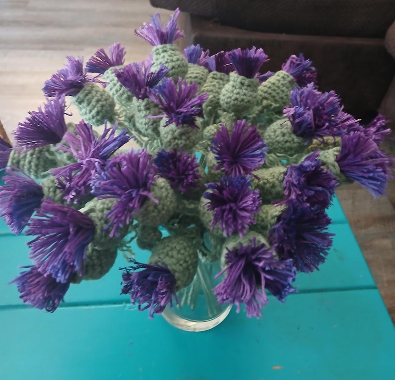 A Crochet Pattern for a Scottish Thistle Flower - Etsy UK