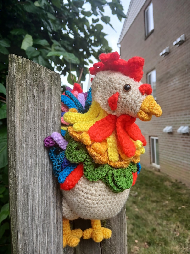 Pattern for a Colorful Rooster Amigurumi - Etsy