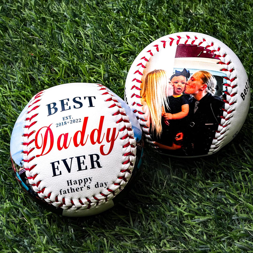 Custom 100%hand-sewing Baseball for Dad,personalized Baseball With ...