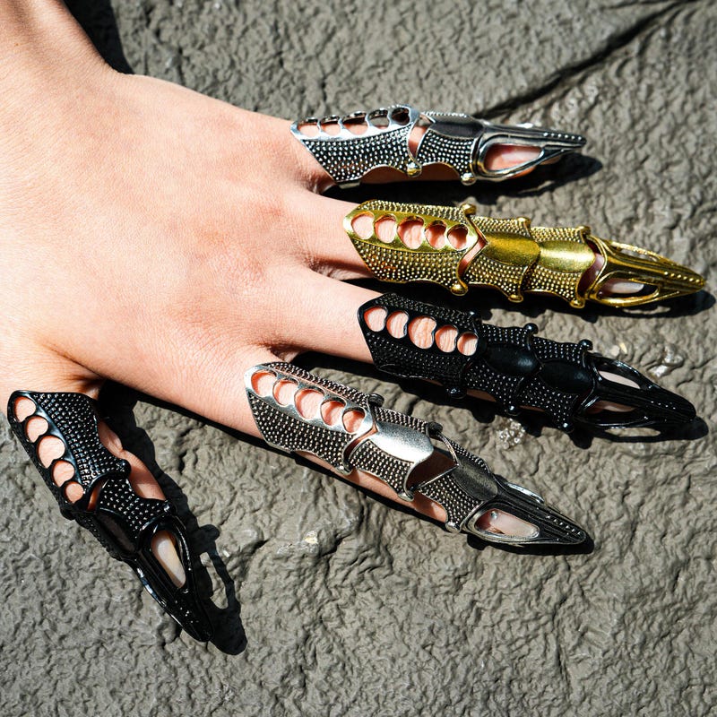 Long Finger Rings - Etsy