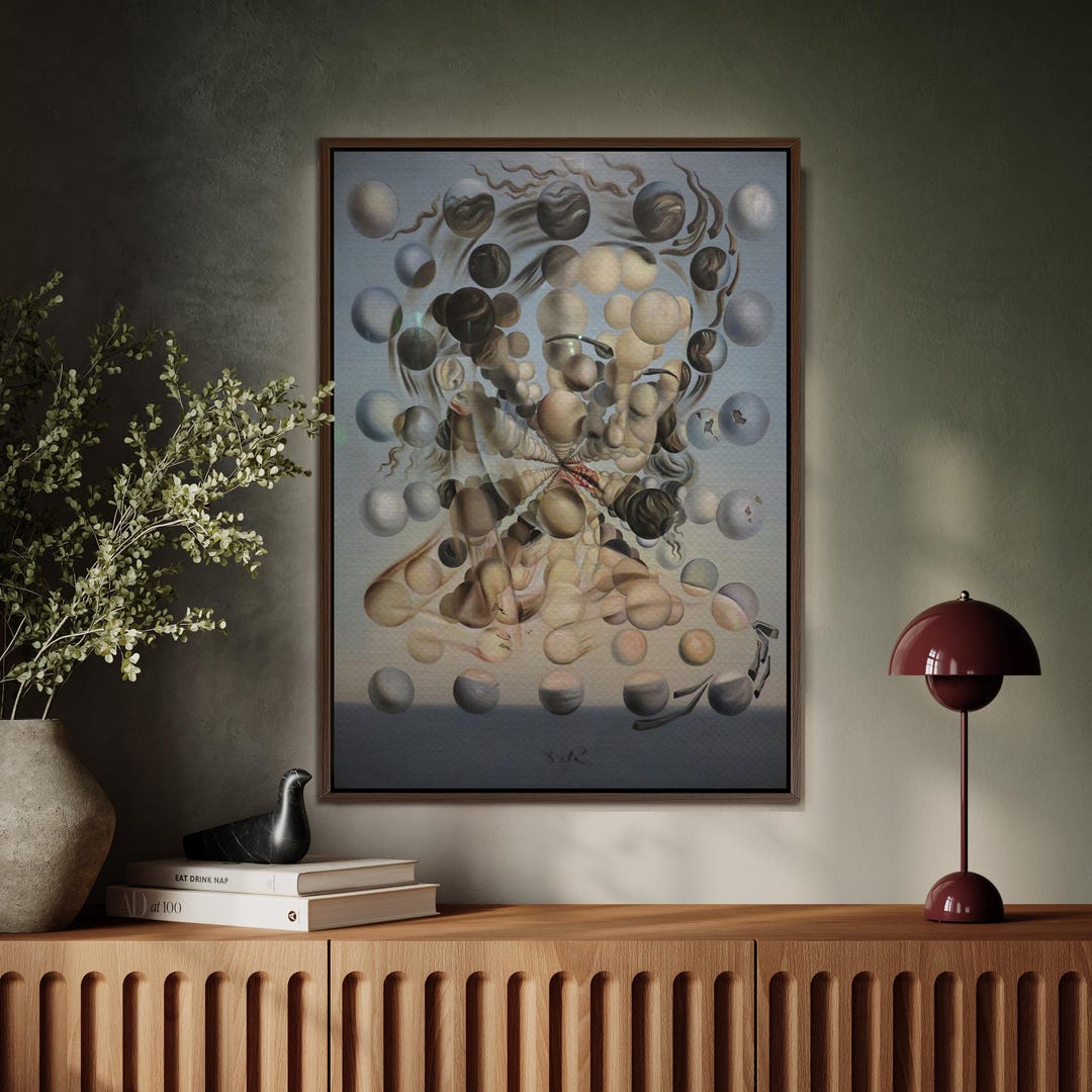 Salvador Dalí Galatea Of The Spheres Framed Canvas Art Etsy